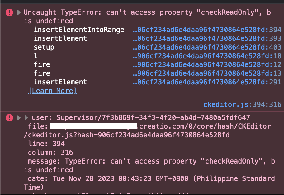 RichTextBox failed to embed photos | Community Creatio